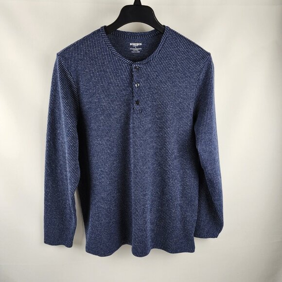 Bonobos | Shirts | Bonobos Shirt Mens Large Blue Slim Fit Ls Knit ...